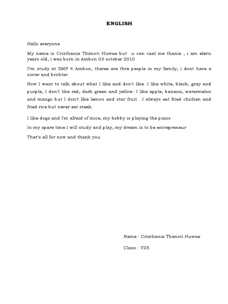 Thania English | PDF