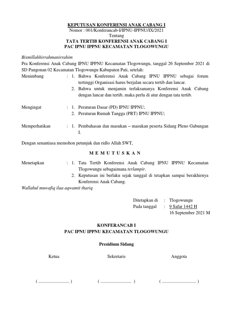 Konsideran 1-6 | PDF