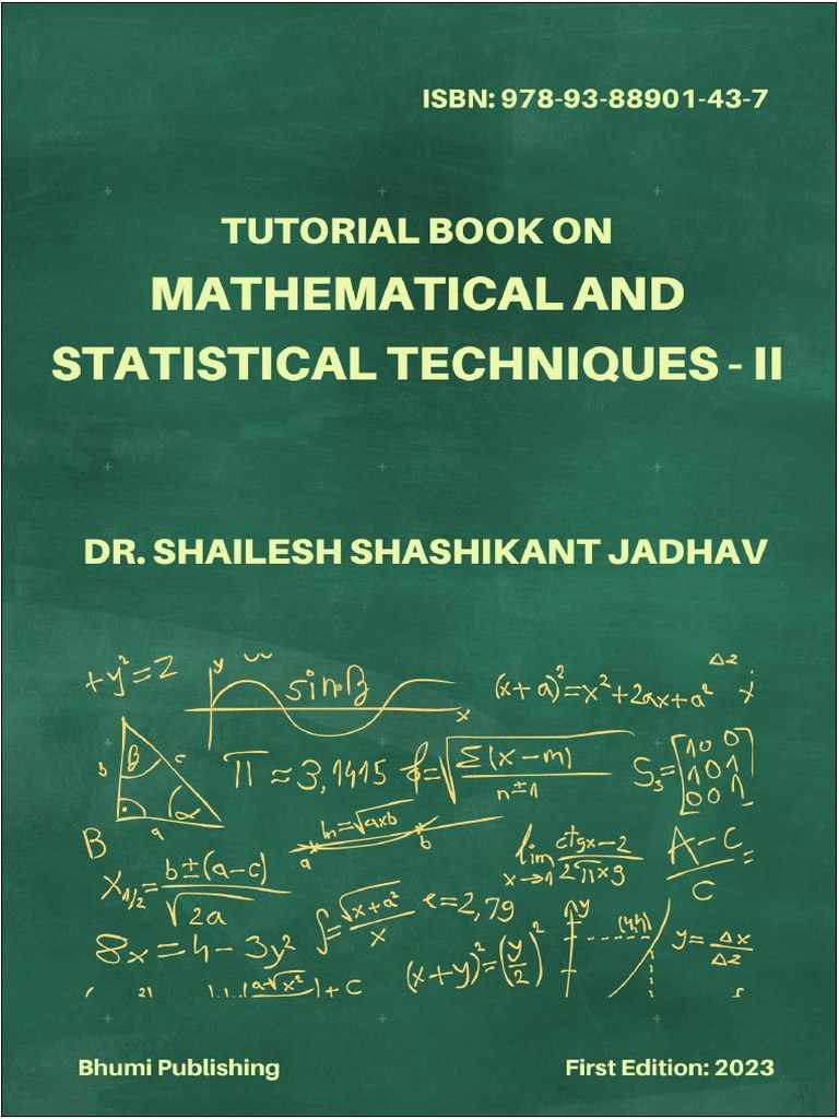 Tutorial Book On Mathematical And Statistical Techniques Ii Pdf 7874