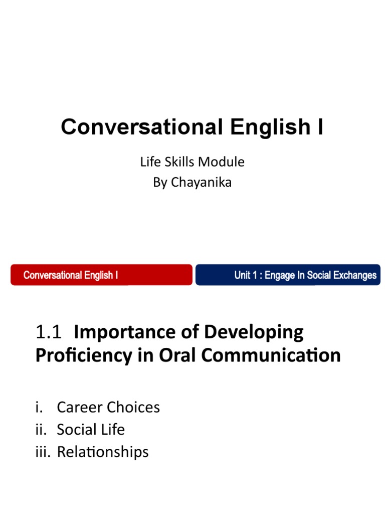 Conversational English | PDF