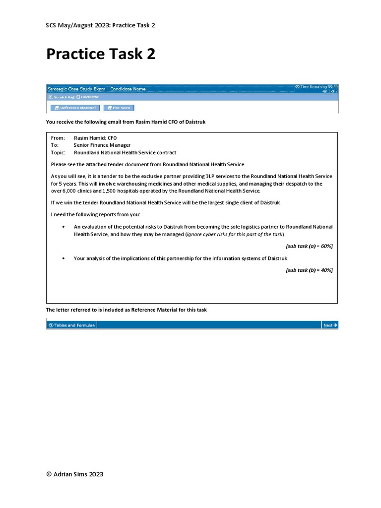 Practice Task 2 - QP | PDF | Supply Chain | Business