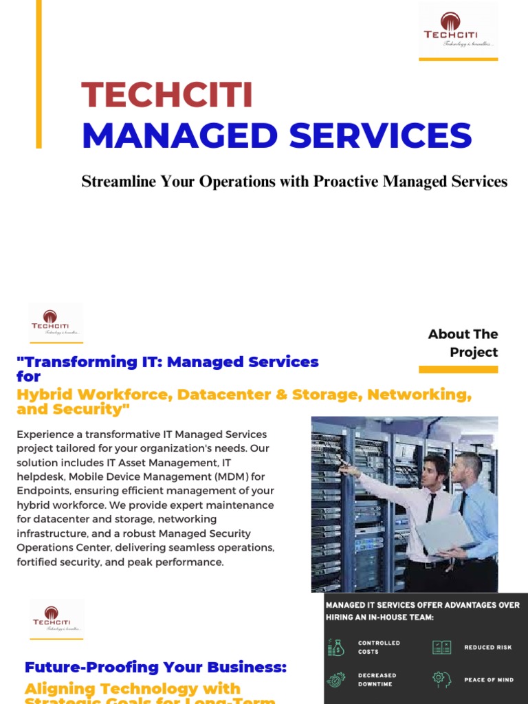 Techciti: Managed Services | PDF | Data Center | Computer Security