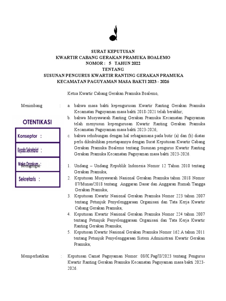 SK Kwarran Paguyaman 23-26 | PDF