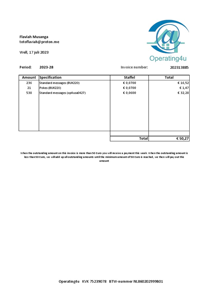 Invoice Summary for July 17, 2023 | PDF