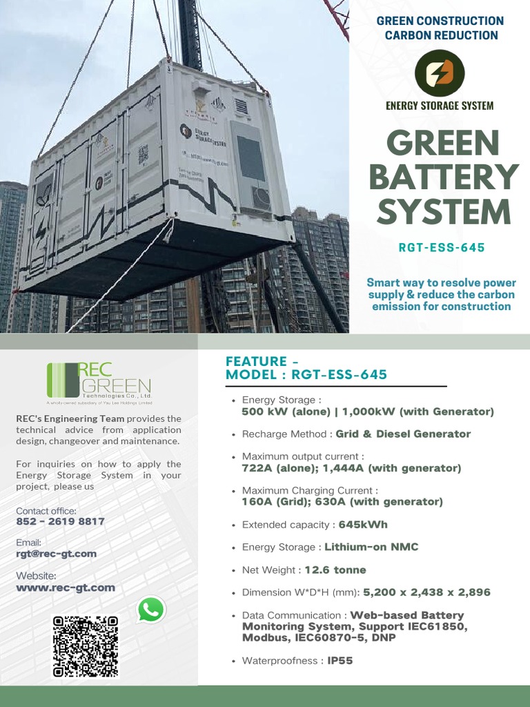 Energy Storage System - RGT | PDF
