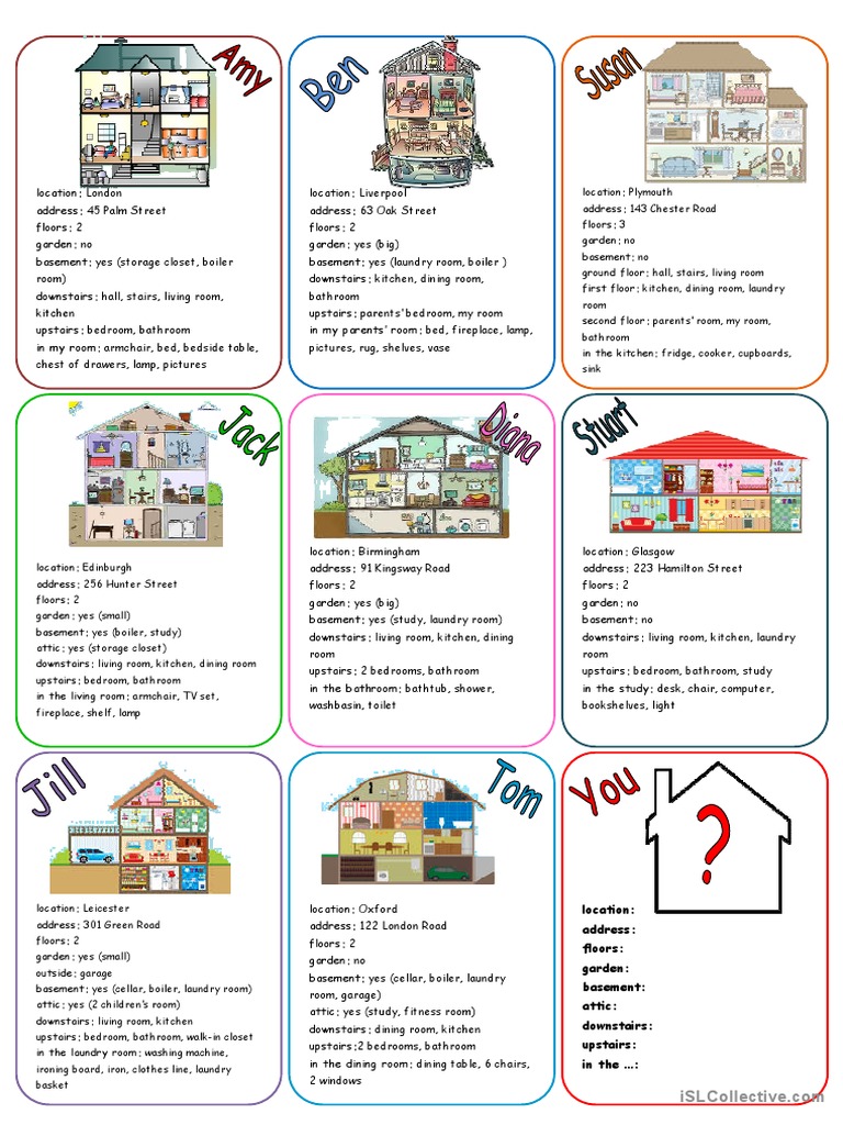Our House (Speaking Cards) | PDF