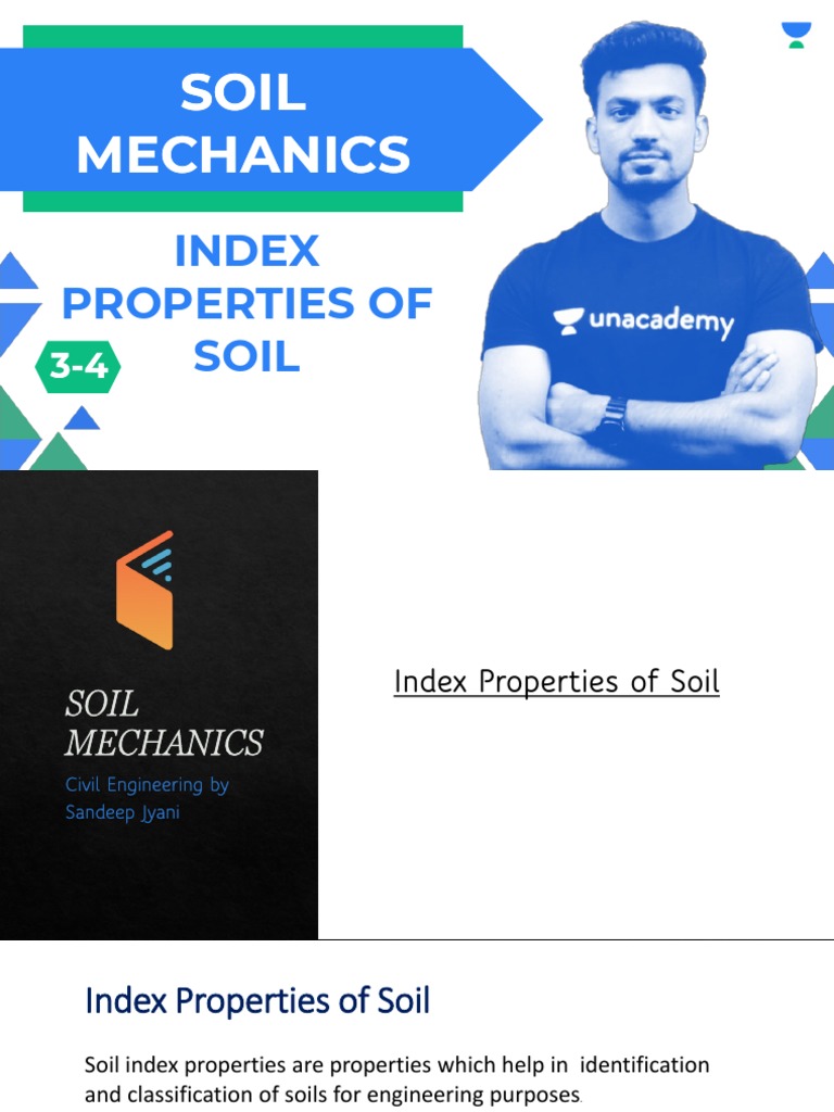 Lec 3 - 4 Soil Mechanics Index Properties by Sandeep Jyani 08122021 | PDF | Physical Sciences ...