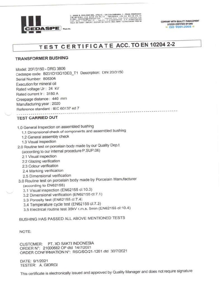 bushing LV SK003 | PDF