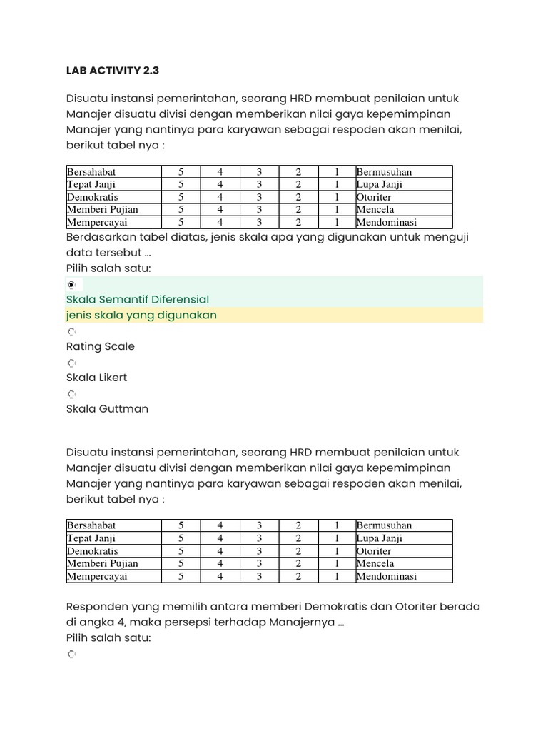Lab Activity 2.3 | PDF
