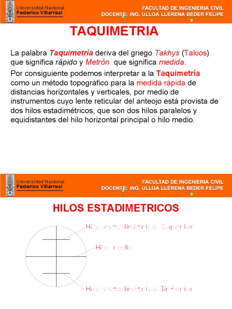 Taquimetria | PDF