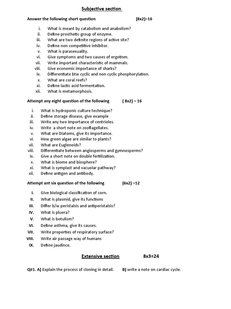 1st Year FLP Subjective 2022 | PDF