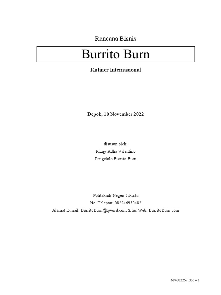 06 Tugas Contoh - Proposal - Business - Plan - Blanko-Kelompok 1 ...