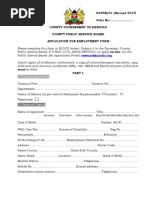 Application For Employment Form: Public Service Commission | PDF ...