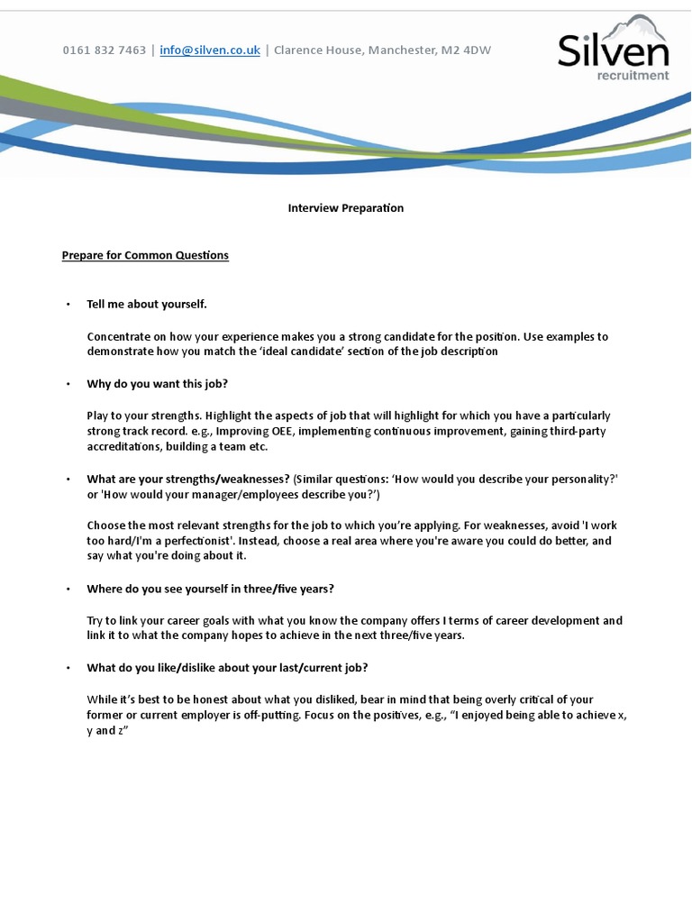 Interview Preparation PDF | PDF