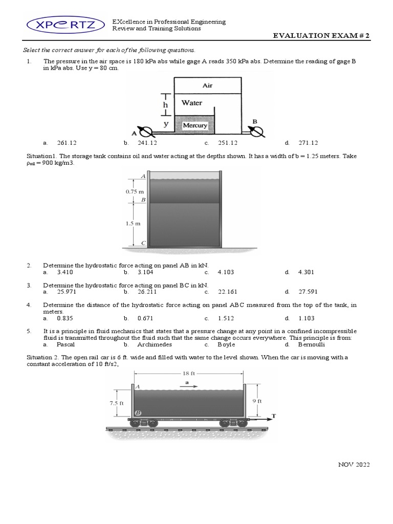 Evaluation Exam # 2 | PDF | Technology & Engineering