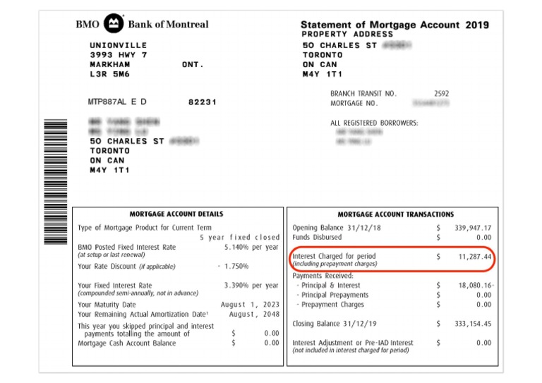 Mortgage Statement Templete | PDF