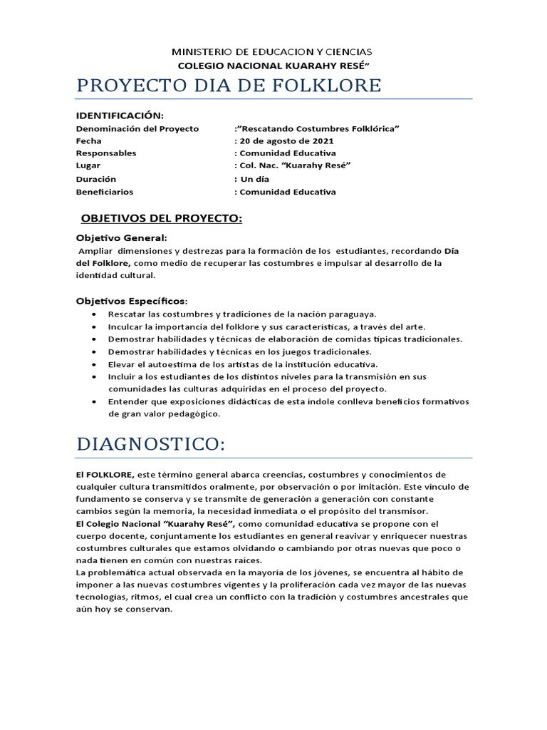 PROYECTO Folklore 2 | PDF | Social Science