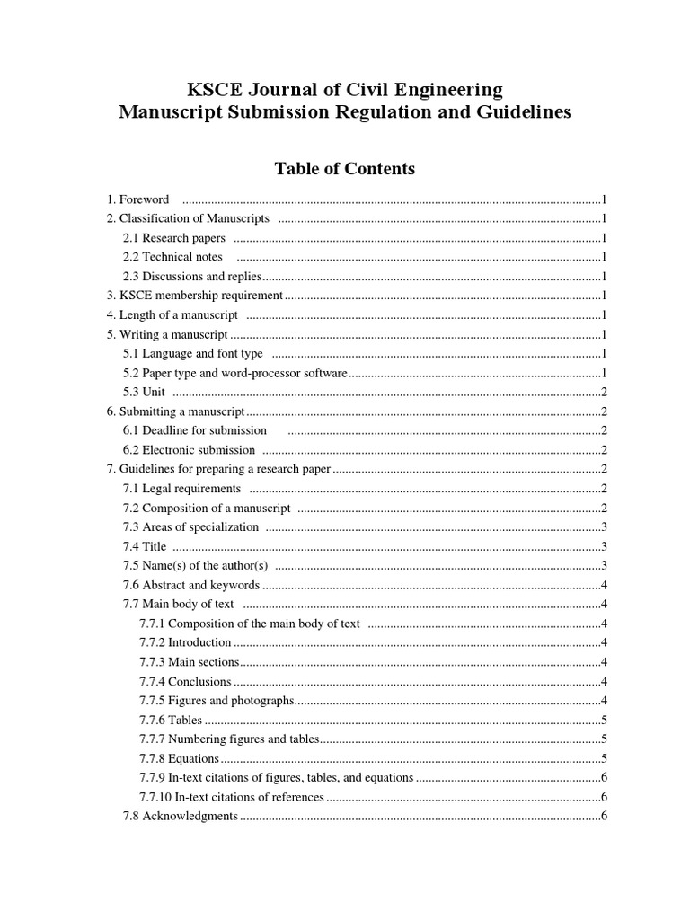 KSCE Journal of Civil Engineering Manuscript Submission Regulation and ...