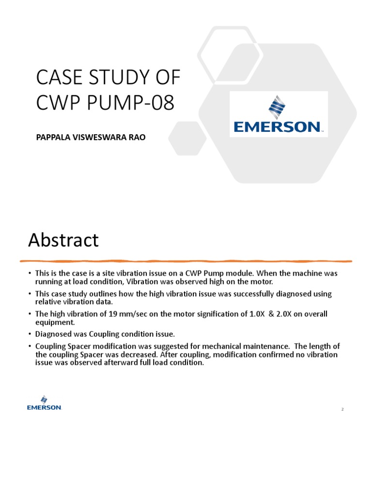 Case Study of CWP Pump | PDF
