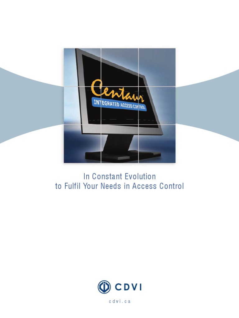 CENTAUR Sales Brochure Web Eng | PDF | Access Control | Digital Video Recorder