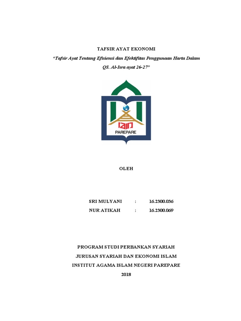 Tafsir QS. Al-Isra Ayat 26-27 | PDF