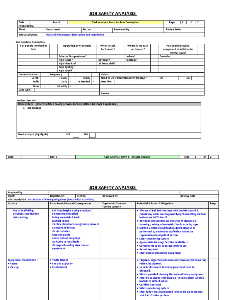 JSA - Mechanical Sample | PDF