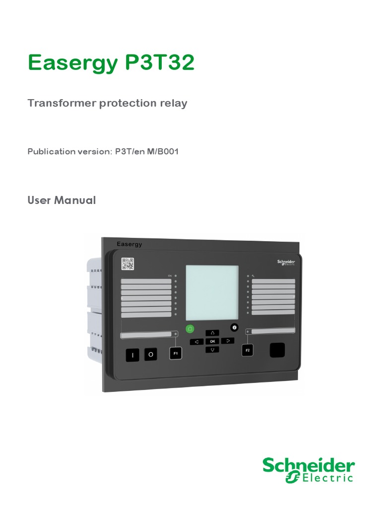 Easergy P3T32 User Manual P3T en M B001!10!2017 | PDF | Relay ...