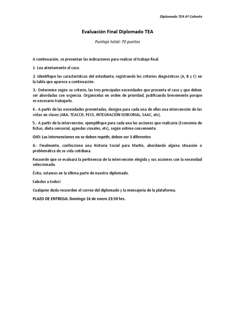 Historia Social para niños con T.E.A | PDF