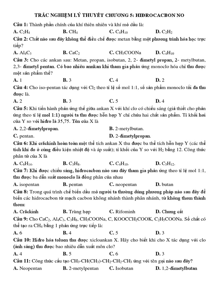 Hidrocacbon No | PDF