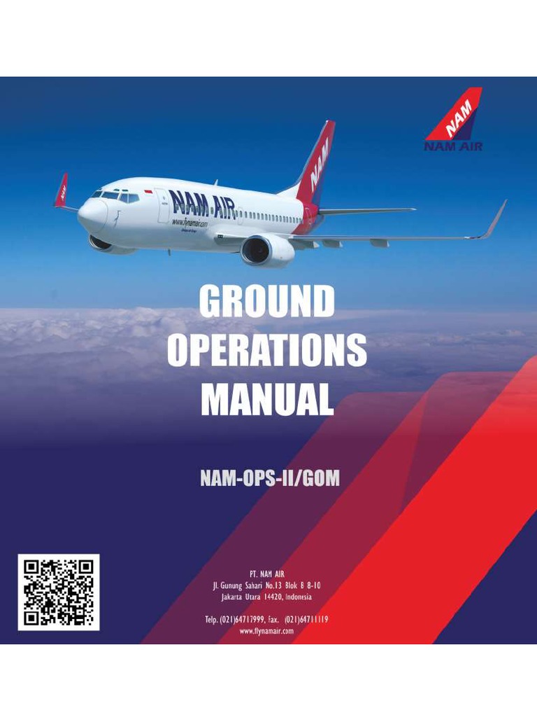 2016 Jul Ground Operations Manual in Rev. 0-00 (Cetak) | PDF | Aircraft ...