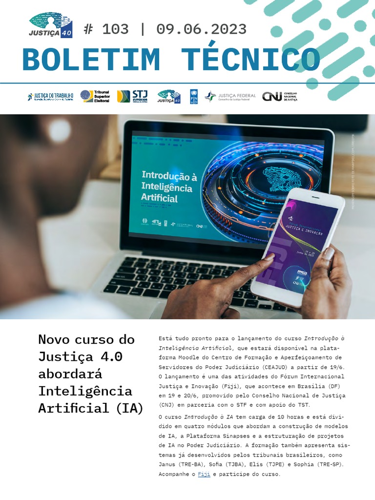 BT N 103 Justica 4 0 09 06 2023 | PDF | Computadores | Tecnologia e Engenharia