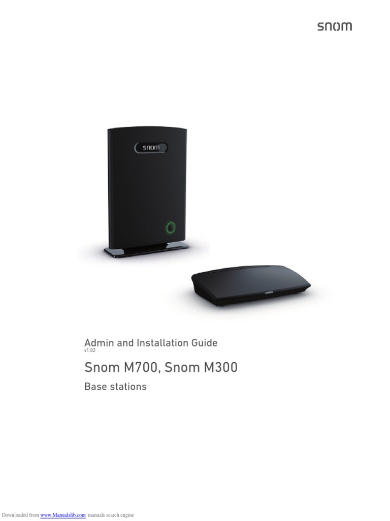 Snom M700, Snom M300: Admin and Installation Guide | PDF ...