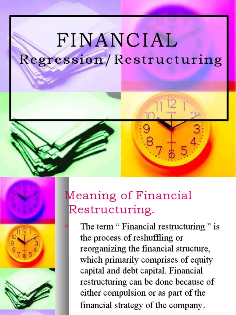 Financial Restructuring | PDF | Debt | Equity (Finance)