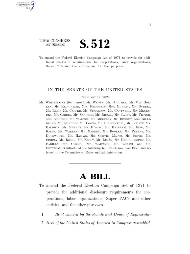 Disclose Act | PDF
