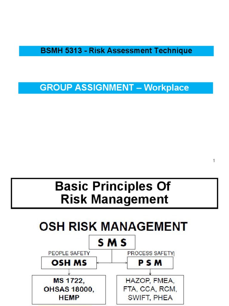 Workplace Assignment HIRARC | PDF