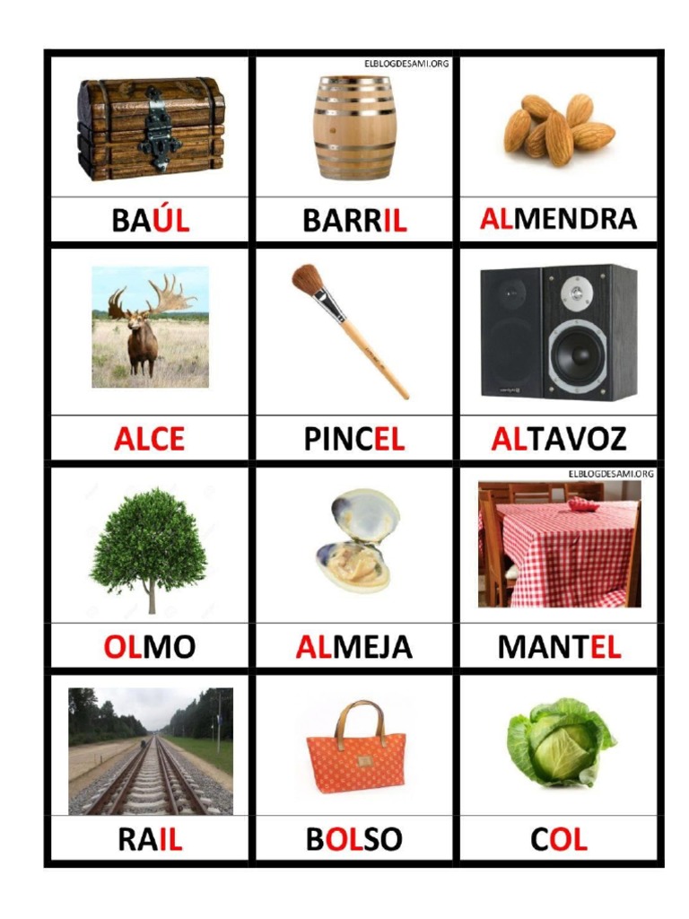 Palabras Al El Il Ol Ul | PDF