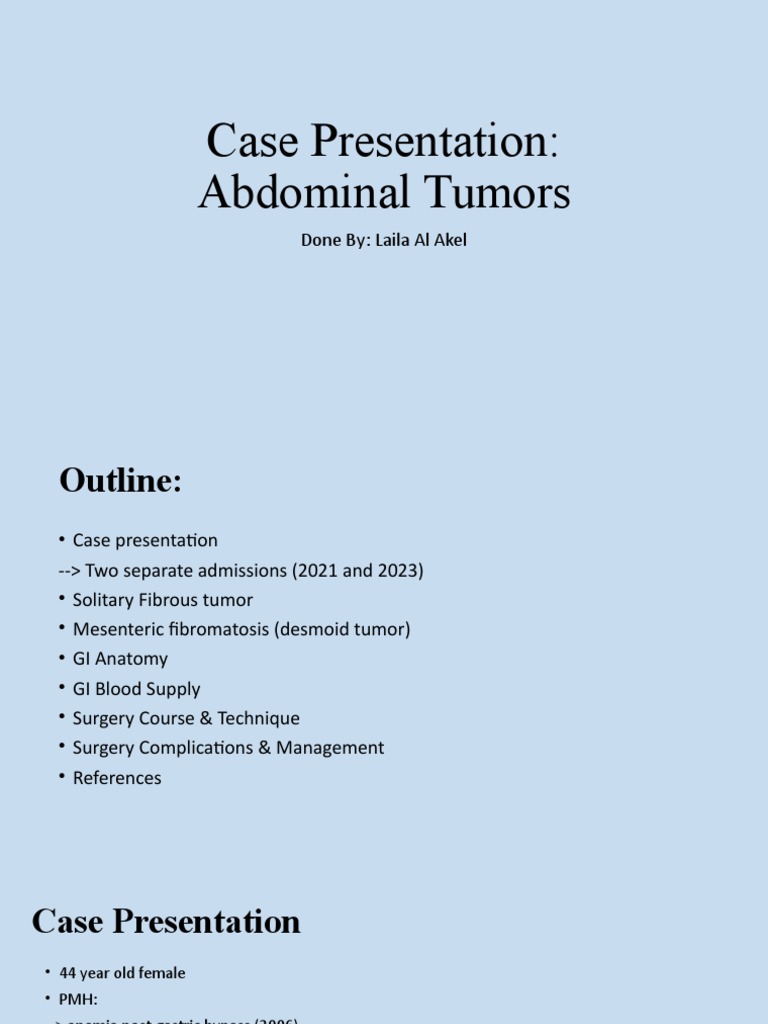 Surgery Case Presentation | PDF