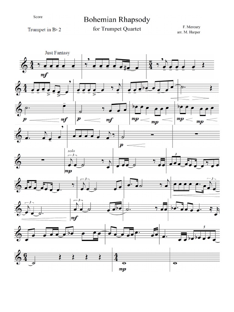 Bohemian Rhapsody - 2nd Trumpet | PDF