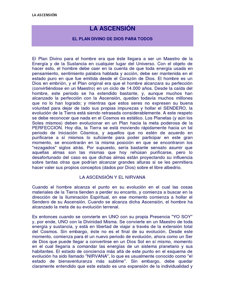 Lección N°61 - LA ASCENSIÓN | PDF | Amor | Ascension de jesus