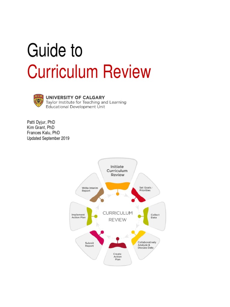 UofC - Guide - To - Curriculum - Review - UPDATED - 2019-09 2 | PDF
