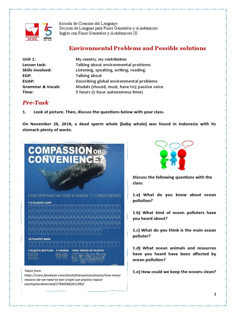 Environmental Problems and Possible Solutions | PDF