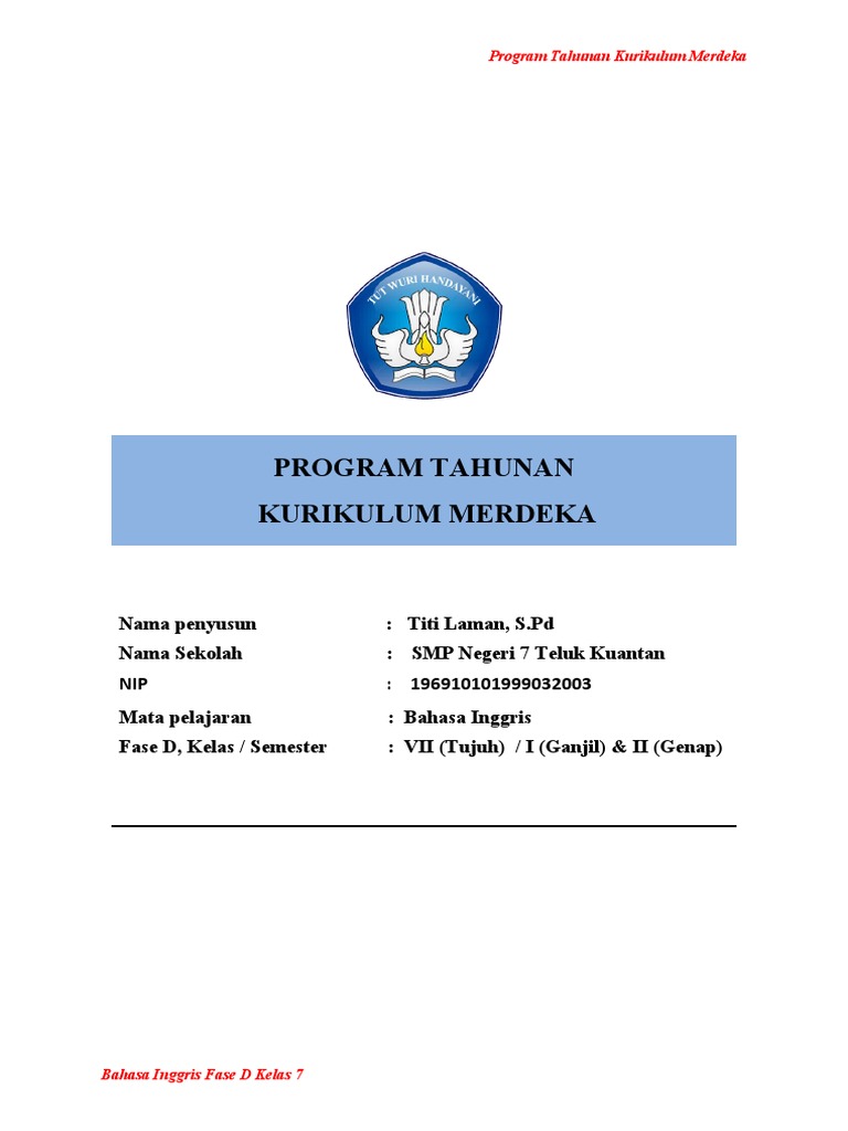 PROTA Kurikulum Merdeka | PDF