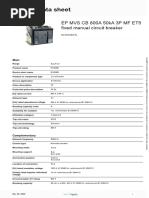 Product Data Sheet: Easypact CVS - CVS630F ETS 2.3 Circuit Breaker ...