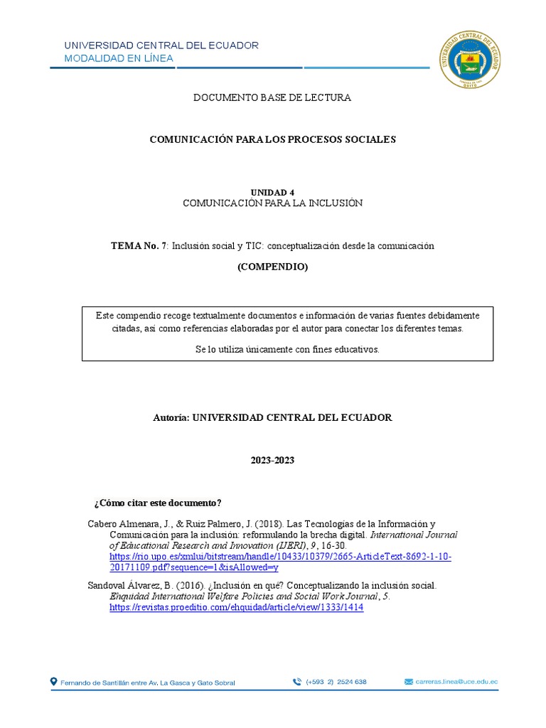 Compendio U4 - T7 - Imagenb | PDF