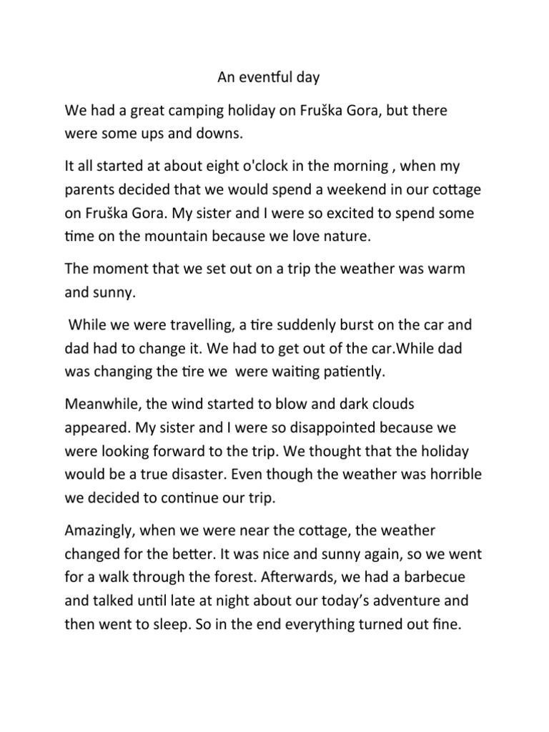 An Eventful Day | PDF