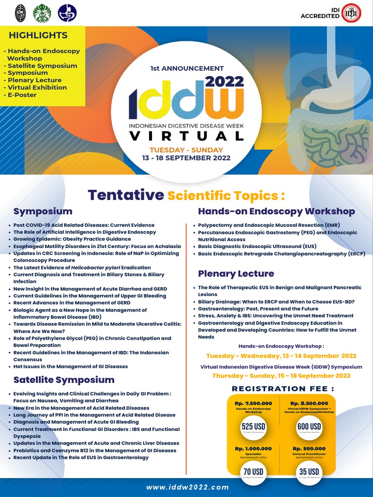 Indonesian Digestive Disease Week 2022 | PDF | Digestive System ...