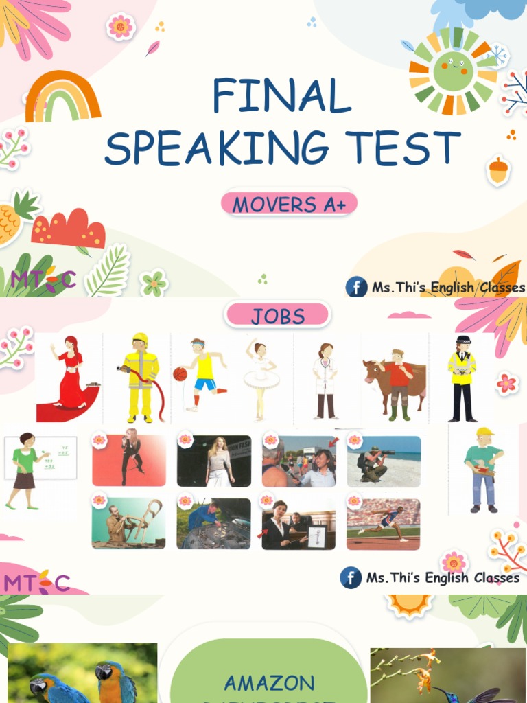 (Movers A+) - (Final Test Speaking) | PDF