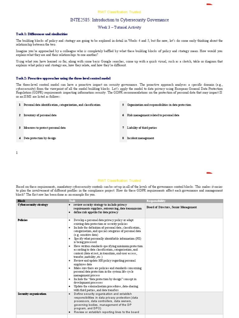 Week 3 - Tutorial | PDF Week 3 - Tutorial | PDF