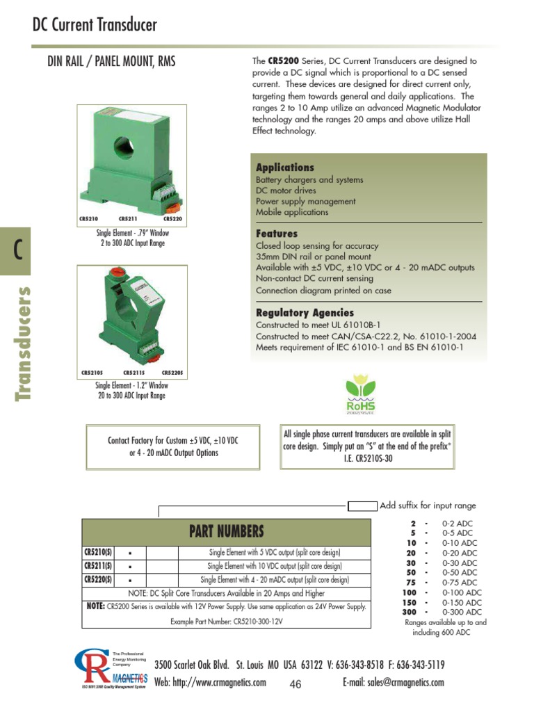 CR5200 Series | PDF | Power Supply | Analog To Digital Converter