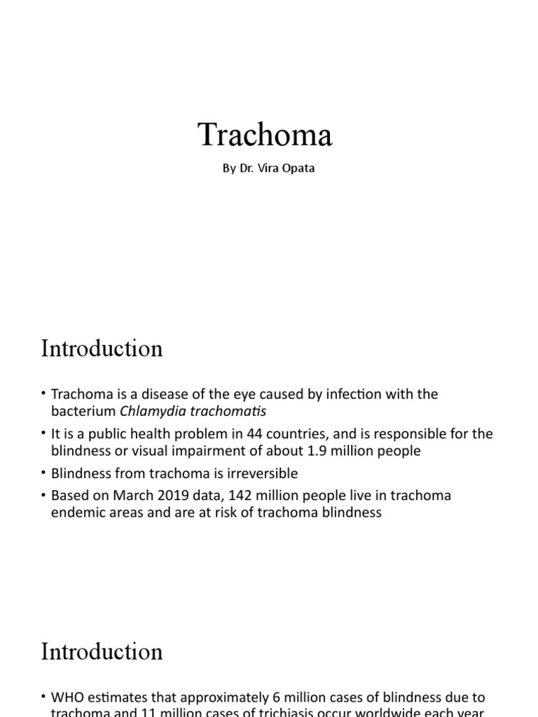 Trachoma | PDF | Medical Specialties | Public Health